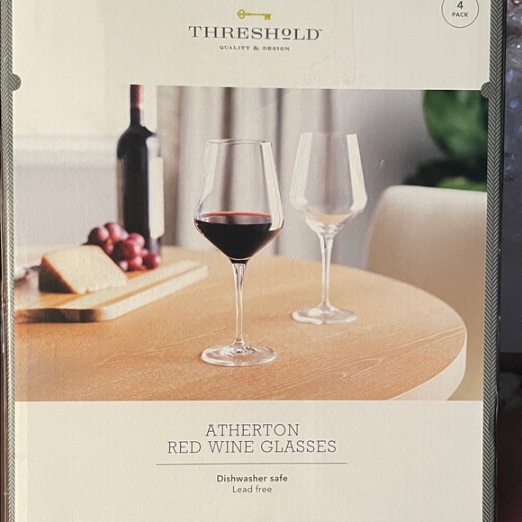 Threshold | Dining | Threshold Atherton Red Wine Glass Set 4 Clear ...